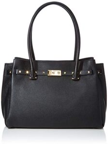 michael michael kors addison large pebbled leather tote – black