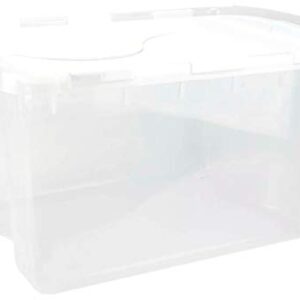 Sterilite 1914 Single 48 Quart Hinged Lid Storage Box Tote Container (18 Pack)