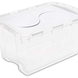 Sterilite 1914 Single 48 Quart Hinged Lid Storage Box Tote Container (18 Pack)