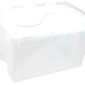 Sterilite 1914 Single 48 Quart Hinged Lid Storage Box Tote Container (18 Pack)