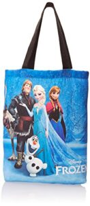 concept one handbags frozen group shot sublimation print shoulder bag, royal, one size