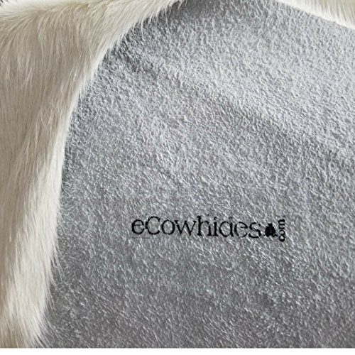 ecowhides Cowhide Rugs Color Dyed 7 ft x 7 ft Genuine Skin Leather Carpet - Area Rug for Home & Office (Navy Blue)