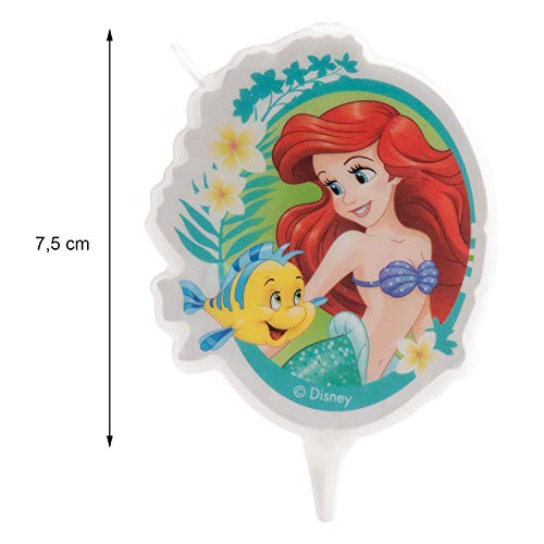 Dekora 346222 for Ariel Princess Disney Fans 2D Birthday Cake Candle