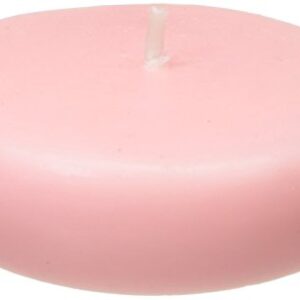 Zest Candle CFZ-025 24-Piece Floating Candles, 2.25-Inch, Light Rose