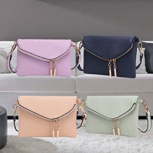 MKF Crossbody Bags for Women – Small PU Leather Crossover Lady Fashion Shoulder Handbag – Side Messenger Purse