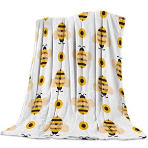 lightweight flannel traveling throw blanket blankets cartoon bumble big honey bee blankets/bedcovers/bedspread/throws for couch bed 39x49inch