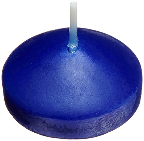 Zest Candle 24-Piece Floating Candles, 1.75-Inch, Blue