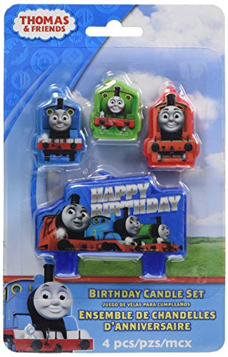 Thomas All Aboard Birthday Candles - Assorted Sizes, 4 Pcs