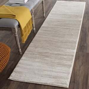 safavieh vision collection 2’2″ x 6′ cream vsn606f modern ombre tonal chic non-shedding living room entryway foyer hallway bedroom runner rug