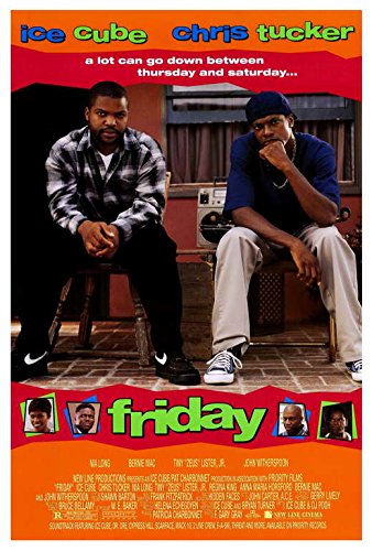 Blueline Friday Movie Poster 27 x 40, Ice Cube, Chris Tucker, A Made in The U.S.A.