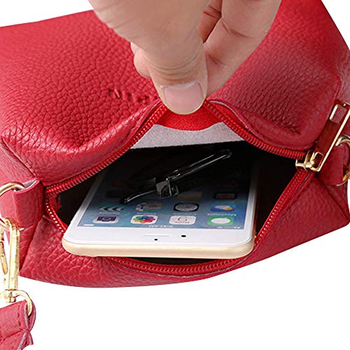 4pcs Set Tassel Handbags Fashion Satchel Bags Shoulder Purses Wallet Top Handle Work Bags (Pink)