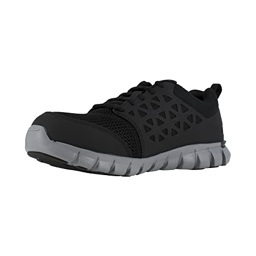 Reebok mens Sublite Cushion Work Safety Toe Athletic Work Industrial Construction Shoe, Black, 17 US