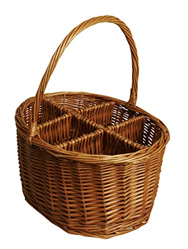 Wald Imports Brown Willow Wine/Beverage Storage Basket