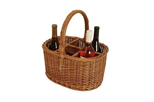 Wald Imports Brown Willow Wine/Beverage Storage Basket