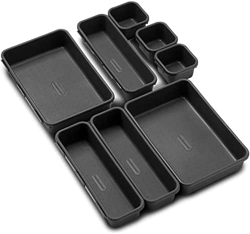 Made Smart Interlocking Bin Pack - 8-Piece - Black