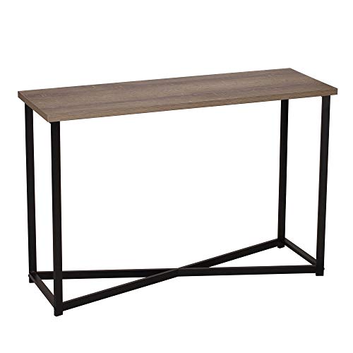 Household Essentials Ashwood Sofa Table | Console Table for Entryway | Gray-Brown 29.5 Inch