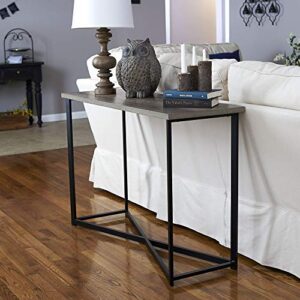 Household Essentials Ashwood Sofa Table | Console Table for Entryway | Gray-Brown 29.5 Inch