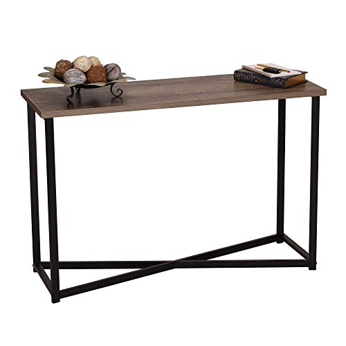 Household Essentials Ashwood Sofa Table | Console Table for Entryway | Gray-Brown 29.5 Inch