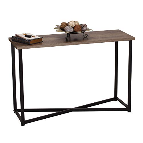 Household Essentials Ashwood Sofa Table | Console Table for Entryway | Gray-Brown 29.5 Inch