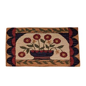 park designs flower basket hooked rug 24x36, 24 x 36