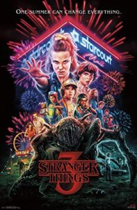 trends international netflix stranger things: season 3 – one sheet wall poster, 22.375″ x 34″, unframed version