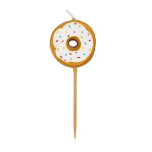 donut party pick candles – 3″ | 6 pcs