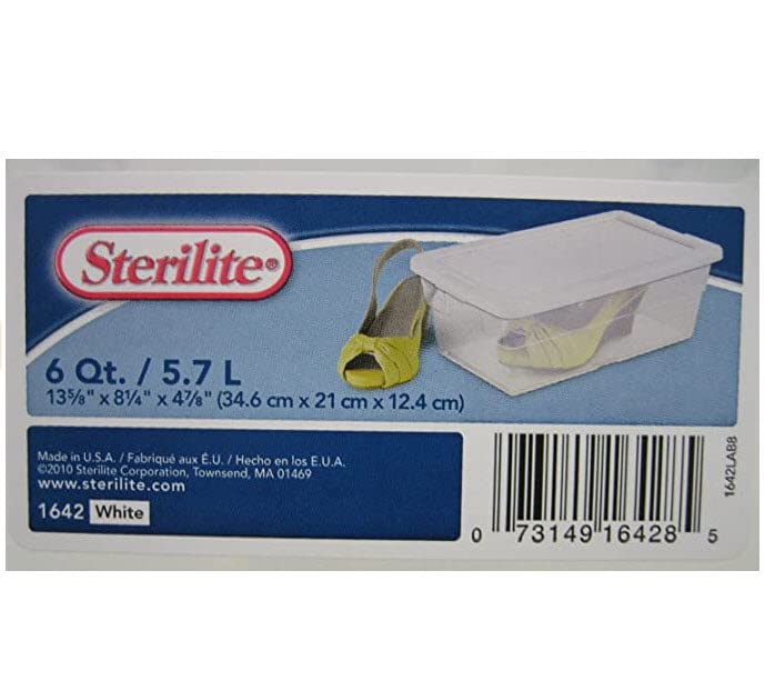 Sterilite 6-qt. Storage Box White Set of 12