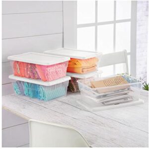 Sterilite 6-qt. Storage Box White Set of 12