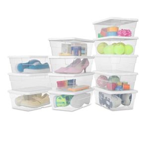 Sterilite 6-qt. Storage Box White Set of 12