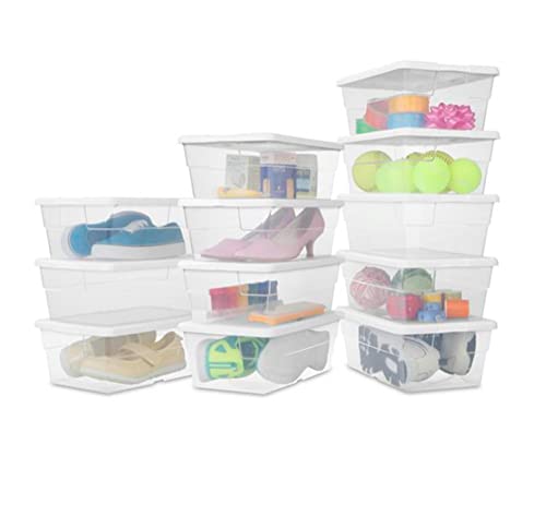 Sterilite 6-qt. Storage Box White Set of 12