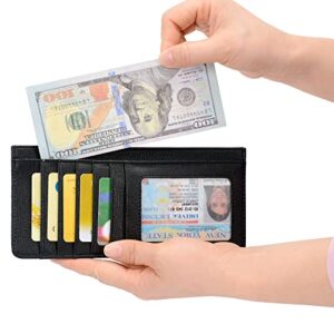 ARRIZO Women's Credit Card Wallet Slim Long Card Wallet Holder with Zipper Pocket for Cash, Coin, Receipt, ID Card