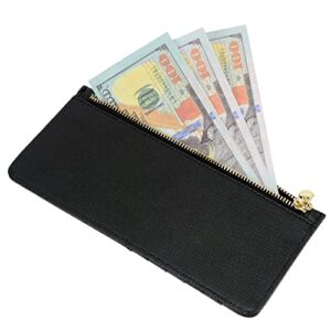 ARRIZO Women's Credit Card Wallet Slim Long Card Wallet Holder with Zipper Pocket for Cash, Coin, Receipt, ID Card