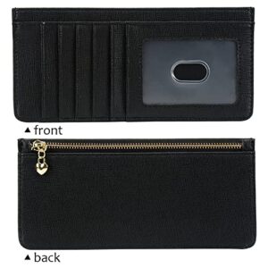 ARRIZO Women's Credit Card Wallet Slim Long Card Wallet Holder with Zipper Pocket for Cash, Coin, Receipt, ID Card