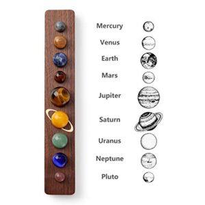 TongYue Nine Planets in Solar System Natural Gemstone Outer Space Planets Celestial Creative Gift Home Desk Decorations