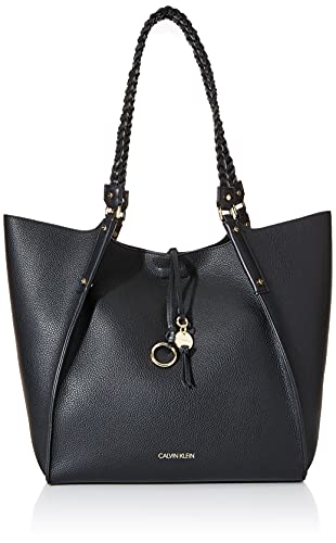 Calvin Klein Shelly Rocky Road Novelty Large Tote, Black/Gold