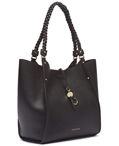 Calvin Klein Shelly Rocky Road Novelty Large Tote, Black/Gold