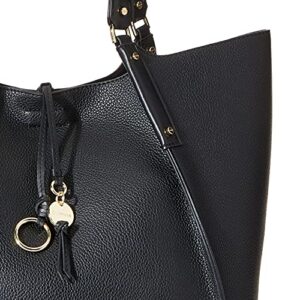 Calvin Klein Shelly Rocky Road Novelty Large Tote, Black/Gold