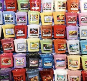 yankee candle votives – grab bag of 10 assorted yankee candle votive candles (10 ct fruit fragrances mixed)