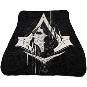 assassin’s creed microfiber throw fleece – 50″ x 60″ afghan blanket