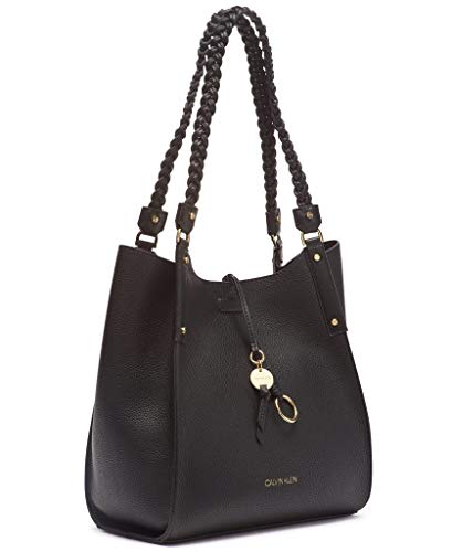 Calvin Klein Shelly Rocky Road Novelty Tote, Black/Gold