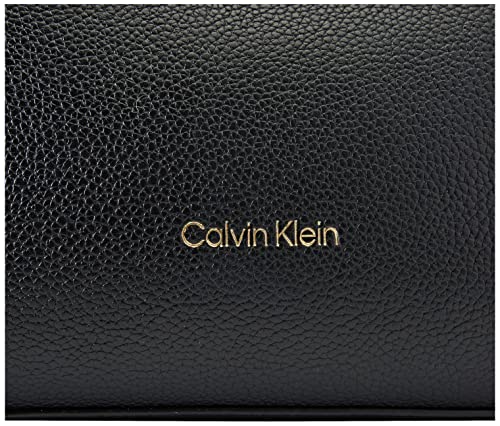 Calvin Klein Shelly Rocky Road Novelty Tote, Black/Gold