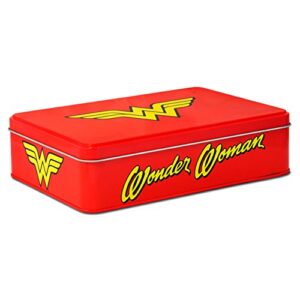 wonder woman 6395349010 tin metal, red, 21 x 5.5 x 15 cm