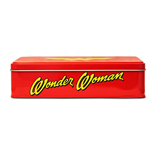 Wonder Woman 6395349010 Tin Metal, Red, 21 X 5.5 X 15 cm