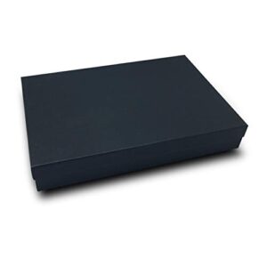 TheDisplayGuys 25-Pack #53 Cotton Filled Cardboard Paper Jewelry Box Gift Case - Matte Black (5 7/16" x 3 15/16" x 1")