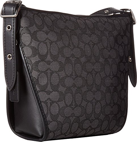 COACH Small Dufflette in Signature Sv/Black Smoke/Black One Size