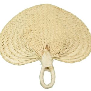 Fun Express Natural Straw and Raffia-Brown | Pack of 12 Hand Fan, 12 Pieces