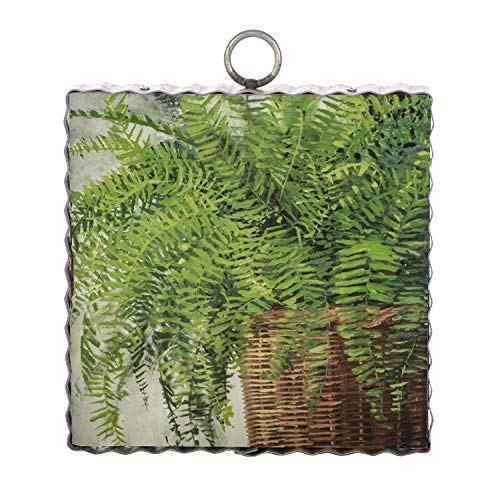 The Round Top Collection - Gallery Fern Basket Small Sign - Wood & Metal