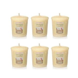 yankee candle vanilla cupcake votive candle, set of 6