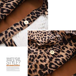 Leopard Shoulder Bag Soft Large Tote Purse Handbag Travel Satchel for Women