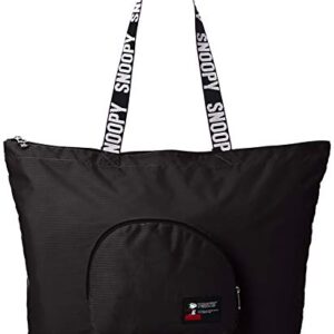 SNOOPY(スヌーピー) Tote Pocketable 2SN1332TT, Black (Black 19-3911tcx)